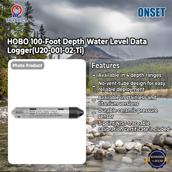 Jual HOBO 100-Foot Depth Water Level Data Logger(U20-001-02-Ti) - PT ...