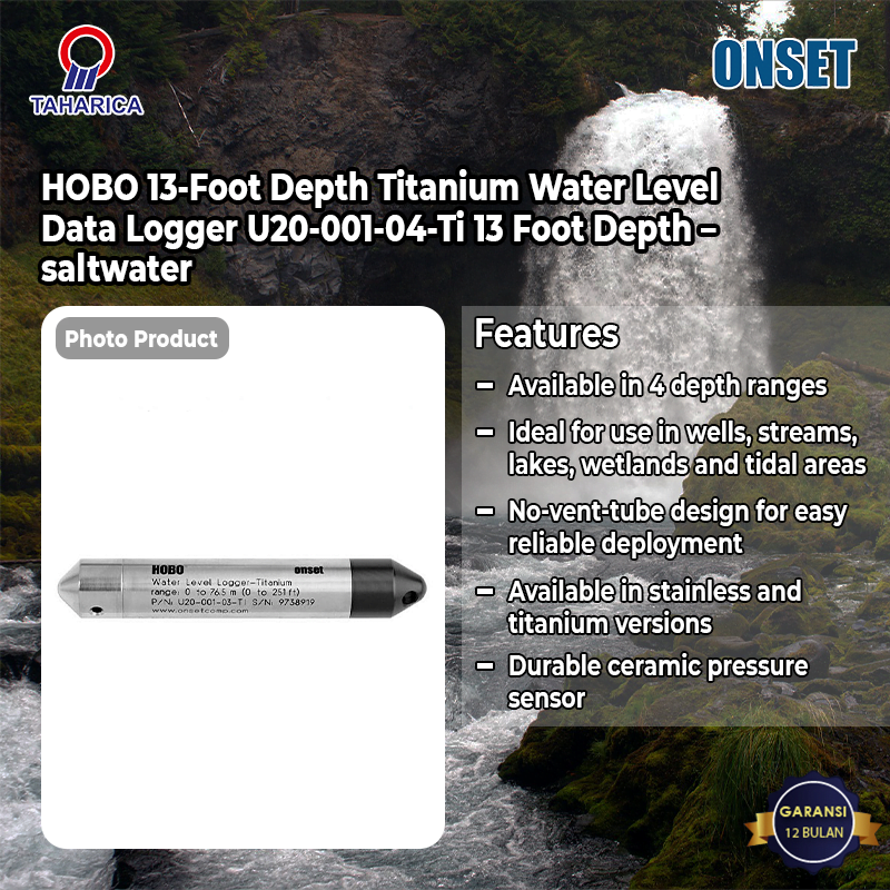 HOBO 13-Foot Depth Titanium Water Level Data Logger U20-001-04-Ti 13 ...