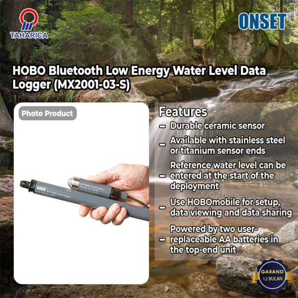 Jual HOBO Bluetooth Low Energy Water Level Data Logger (MX2001-03-S ...
