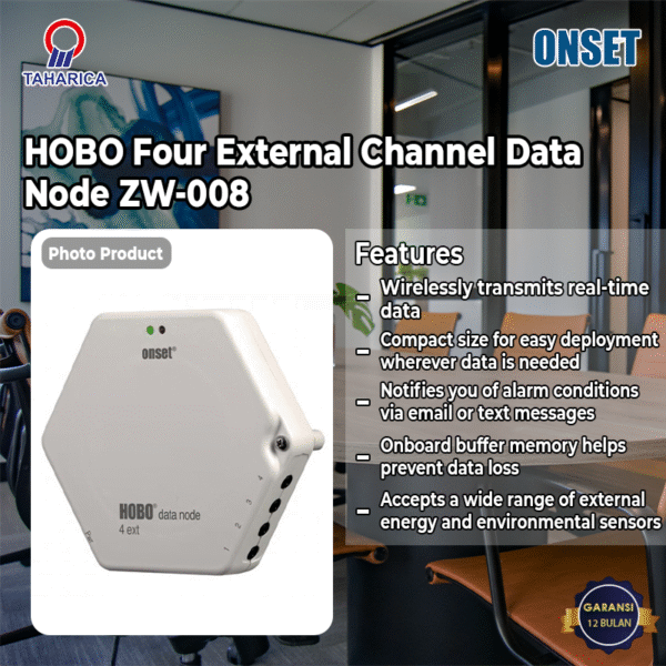HOBO Four External Channel Data Node ZW-008 - PT TAHARICA