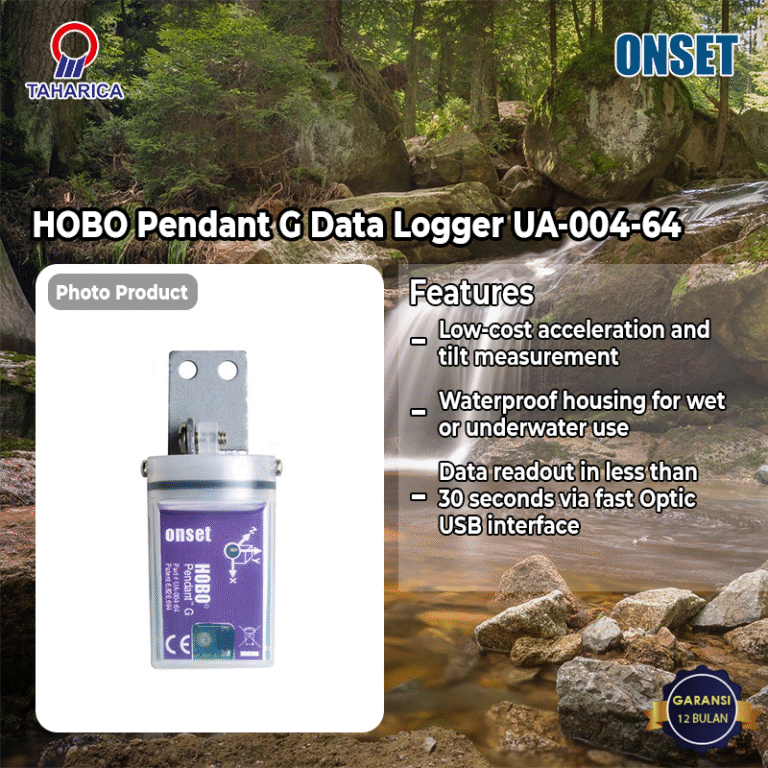 Jual HOBO Pendant G Data Logger UA-004-64 - PT TAHARICA