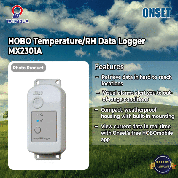 HOBO Temperature/RH Data Logger MX2301A - PT TAHARICA