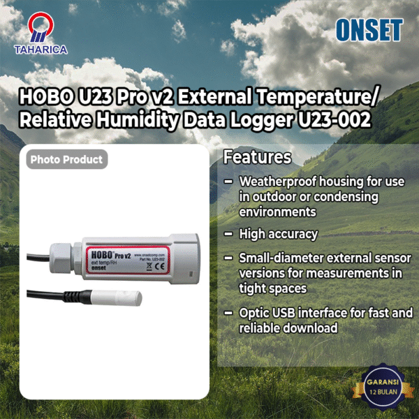 Jual HOBO U23 Pro v2 External Temperature/Relative Humidity Data Logger ...
