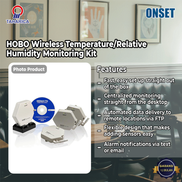 HOBO Wireless Temperature/Relative Humidity Monitoring Kit - PT TAHARICA